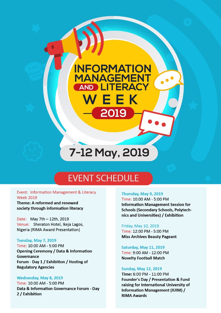 IIM Africa discloses plans for Information Management & Literacy Week 2019